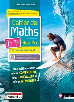 Cahier de maths terminale bac pro groupement C : nouveau programme ...
